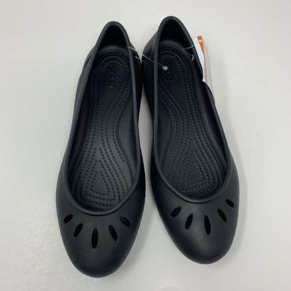 CROCS | Shoes | Crocs Black Womens Work Flat Shoe | Poshmark